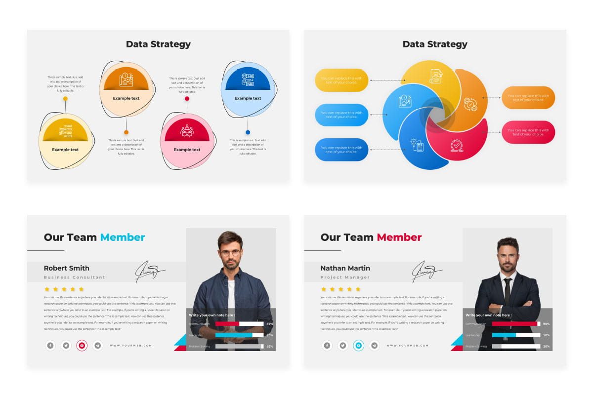 Data Strategy PowerPoint Presentation Template | Nulivo Market
