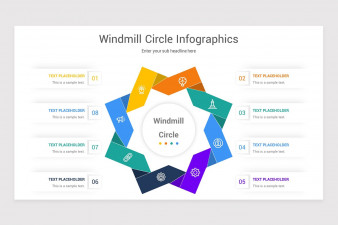 Windmill Circle Infographics PowerPoint Template | Nulivo Market