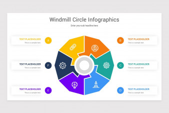 Windmill Circle Infographics PowerPoint Template | Nulivo Market