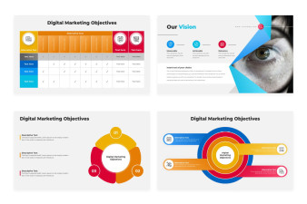 Digital Marketing Objectives PowerPoint Presentation Template | Nulivo ...