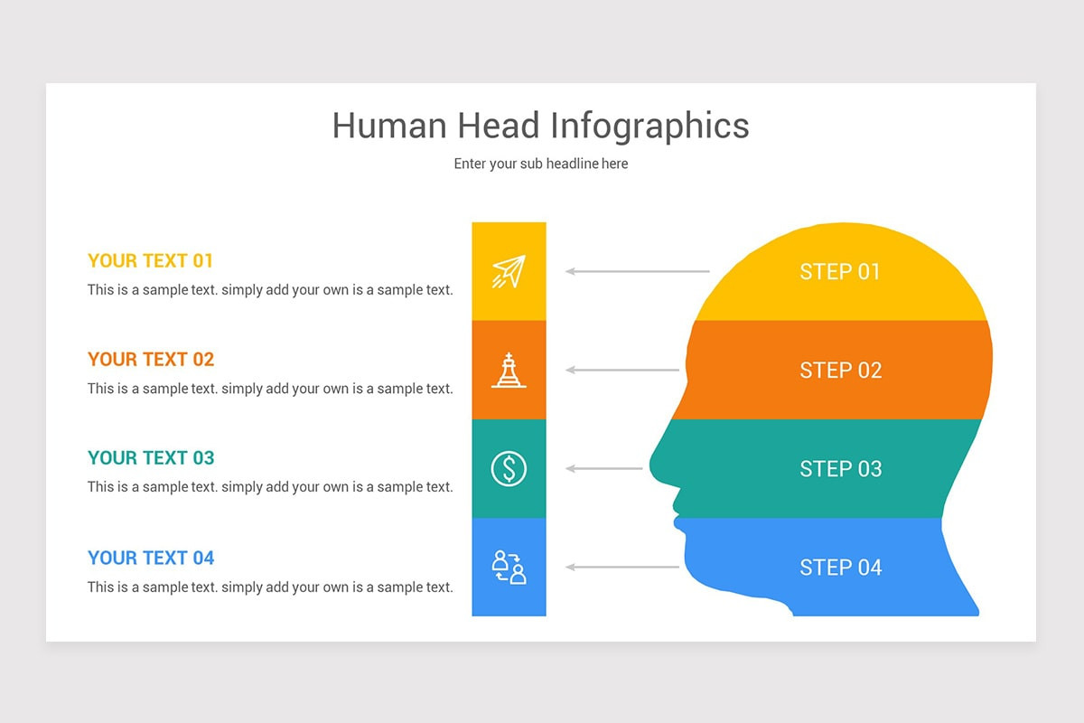 Human Head Infographics PowerPoint Template | Nulivo Market