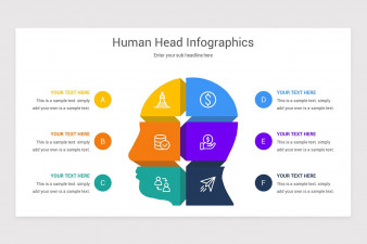 Human Head Infographics PowerPoint Template | Nulivo Market