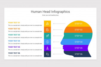 Human Head Infographics PowerPoint Template | Nulivo Market