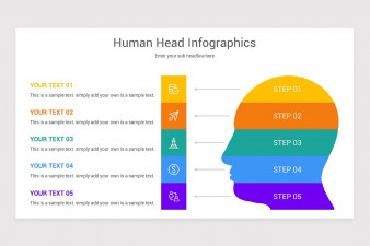 Human Head Infographics PowerPoint Template | Nulivo Market