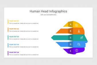 Human Head Infographics PowerPoint Template | Nulivo Market