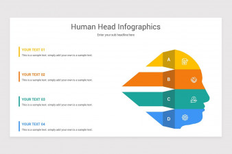 Human Head Infographics PowerPoint Template | Nulivo Market