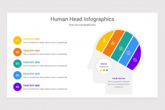 Human Head Infographics PowerPoint Template | Nulivo Market