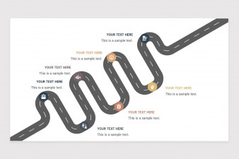 Roadmap Journey Infographics PowerPoint Template | Nulivo Market