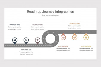 Roadmap Journey Infographics PowerPoint Template | Nulivo Market