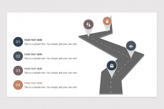 Roadmap Journey Infographics PowerPoint Template | Nulivo Market