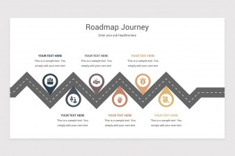 Roadmap Journey Infographics PowerPoint Template | Nulivo Market