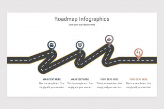 Roadmap Journey Infographics PowerPoint Template | Nulivo Market