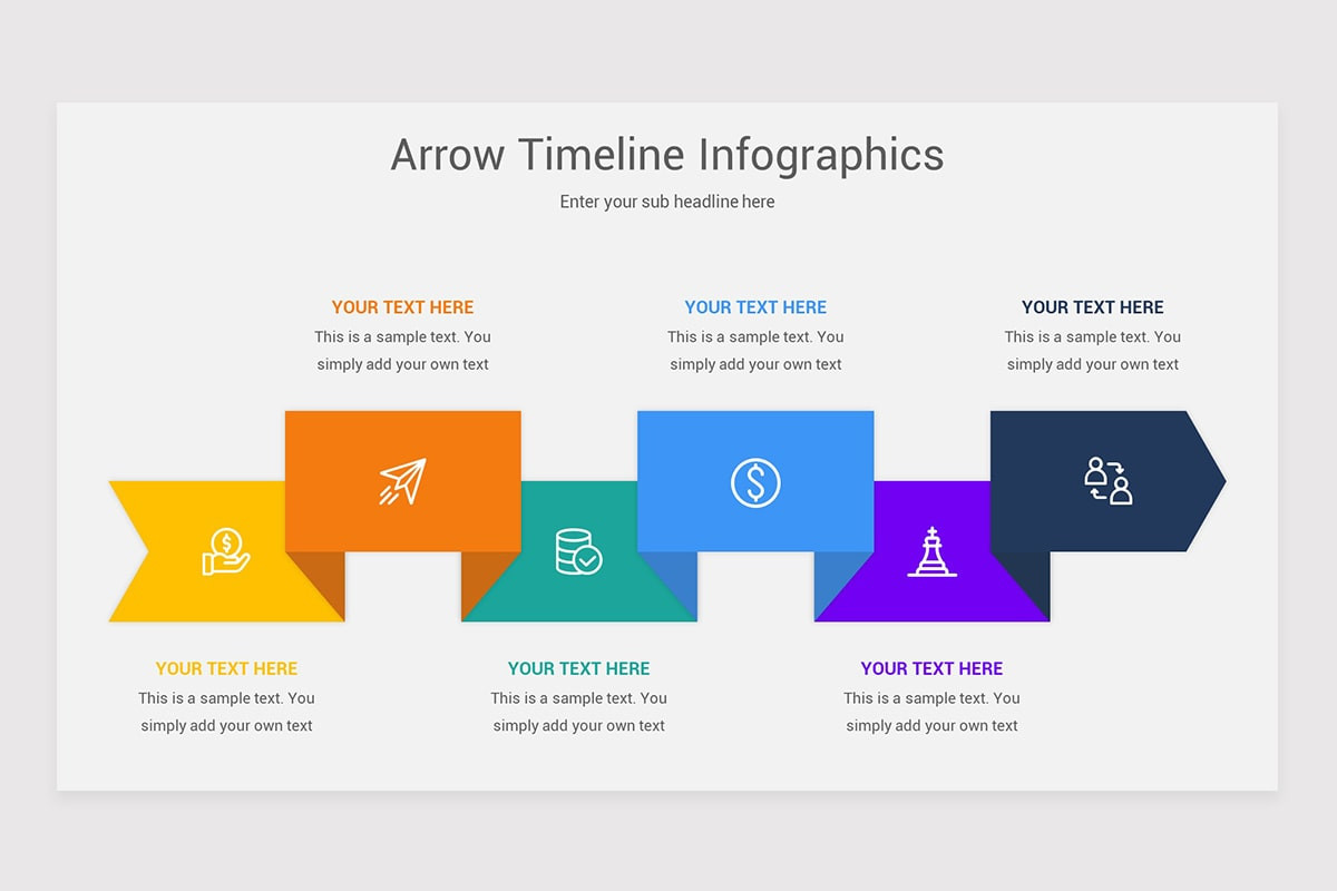 Arrow Timeline PowerPoint Template | Nulivo Market