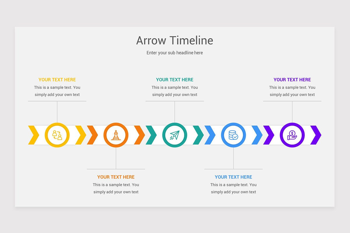 Arrow Timeline PowerPoint Template | Nulivo Market