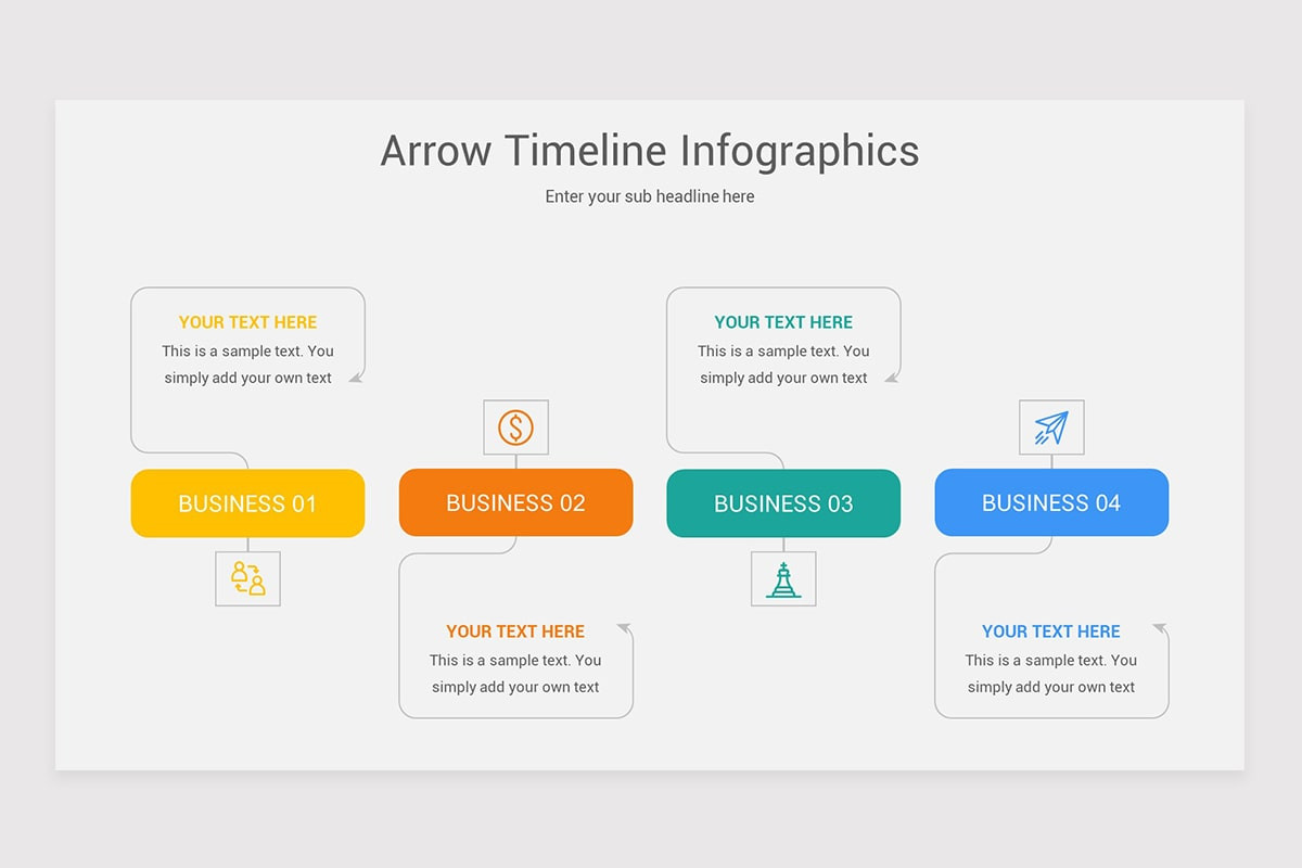 Arrow Timeline PowerPoint Template | Nulivo Market