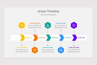 Arrow Timeline PowerPoint Template | Nulivo Market