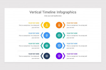 Vertical Timeline PowerPoint Template | Nulivo Market