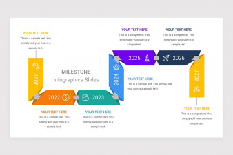 Overlapping Timeline PowerPoint Template | Nulivo Market