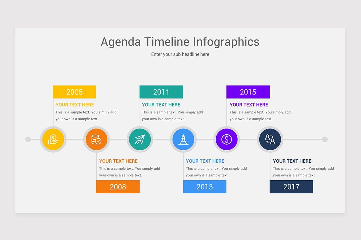 Agenda Timeline PowerPoint Template | Nulivo Market