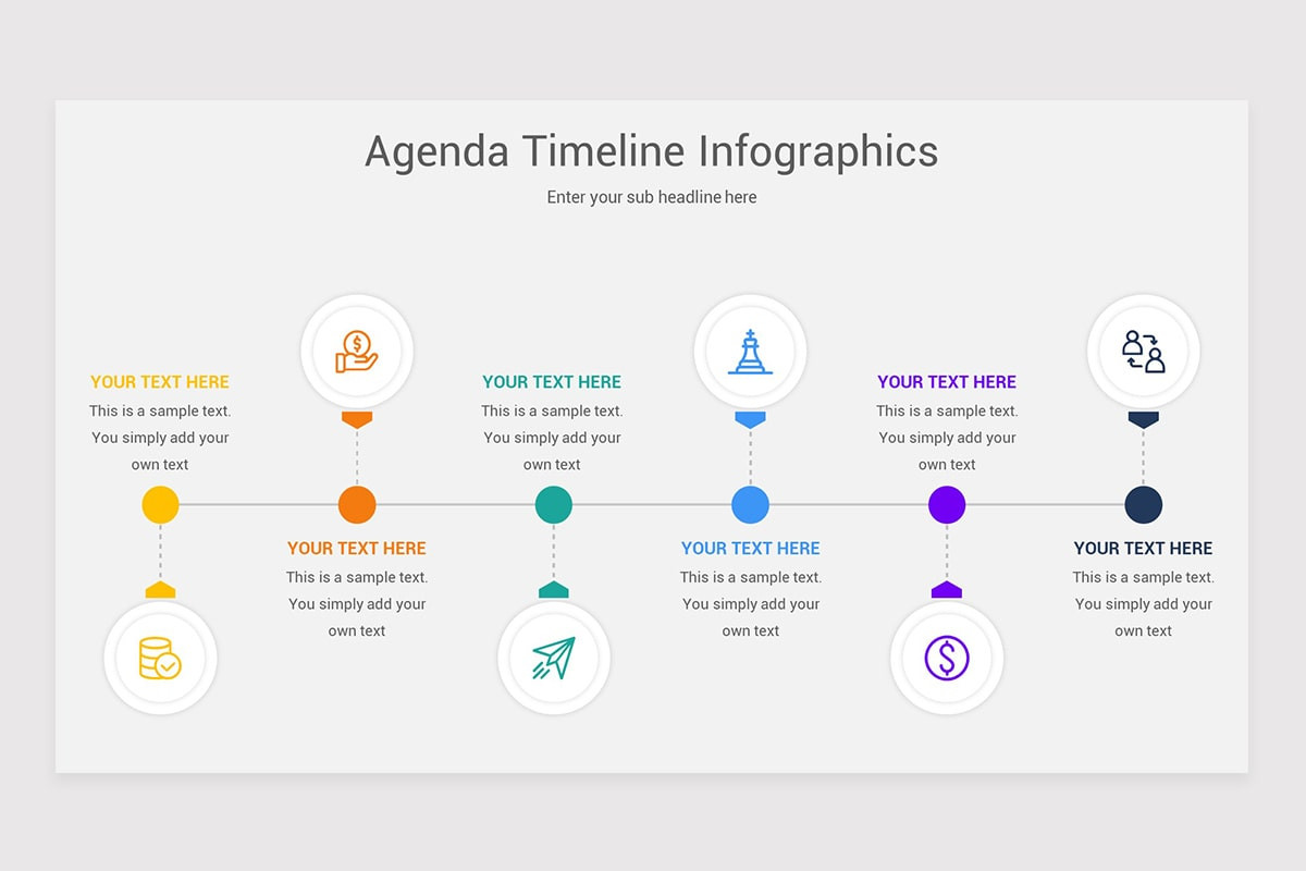 Agenda Timeline PowerPoint Template | Nulivo Market