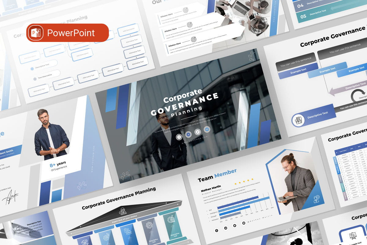 Corporate Governance Planning PowerPoint Presentation Template | Nulivo ...