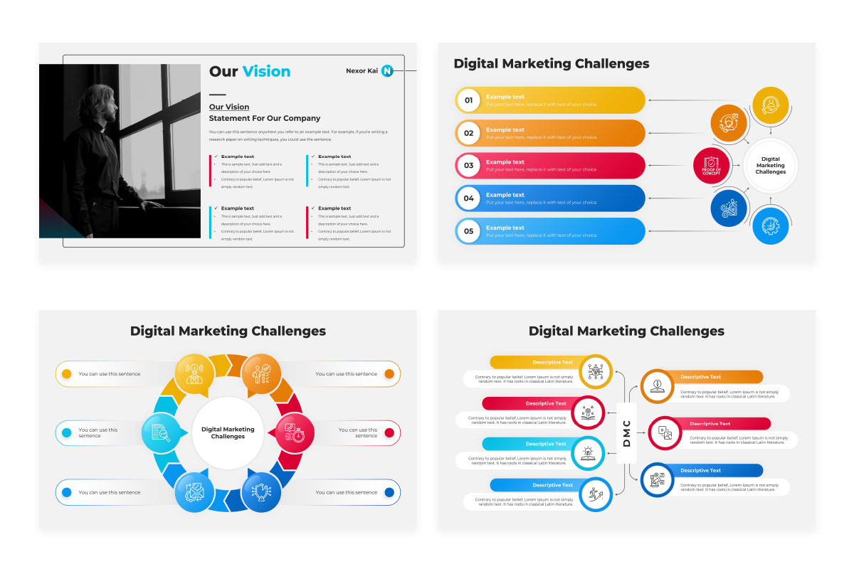 Digital Marketing Challenges PowerPoint Presentation Template | Nulivo ...