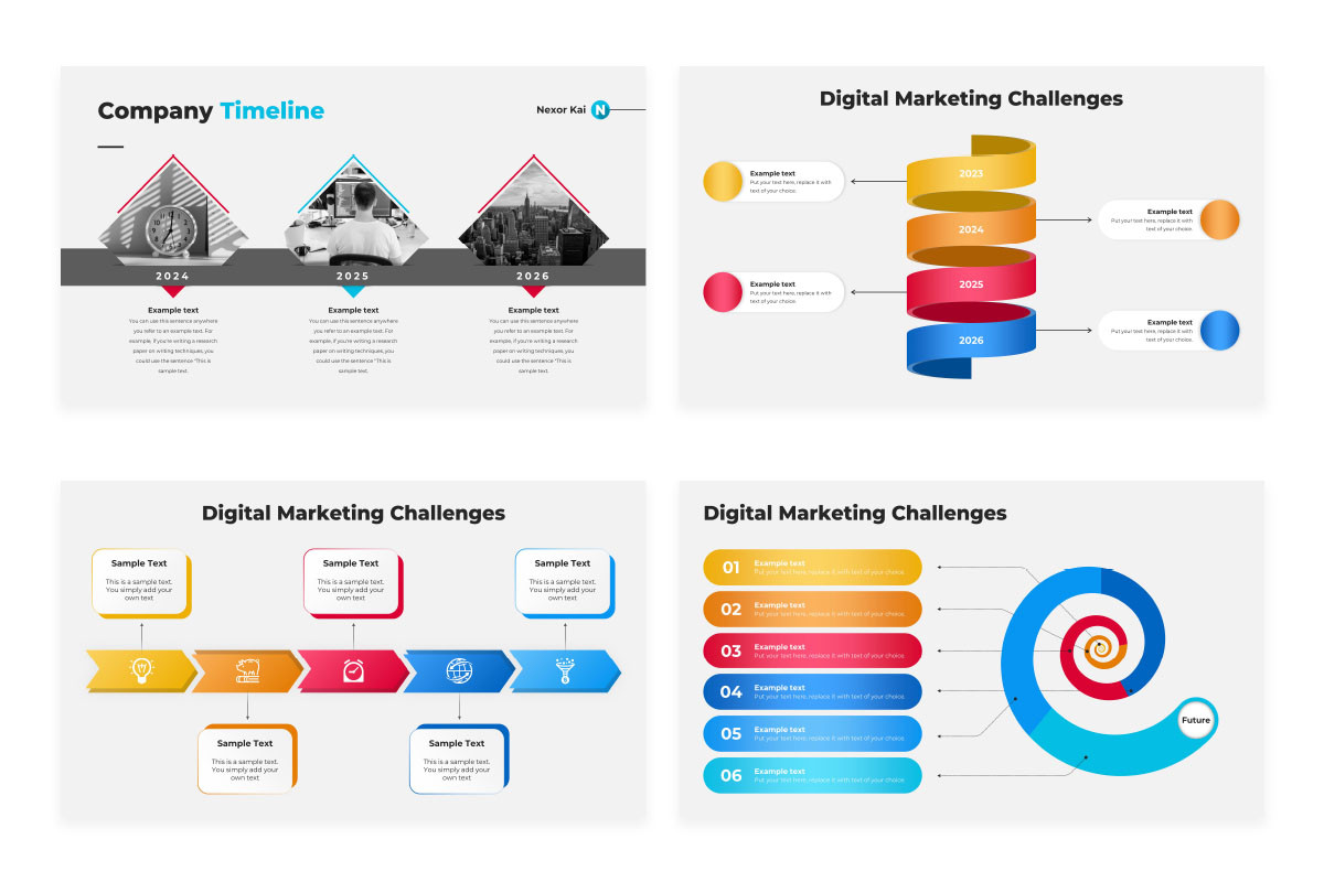 Digital Marketing Challenges PowerPoint Presentation Template | Nulivo ...
