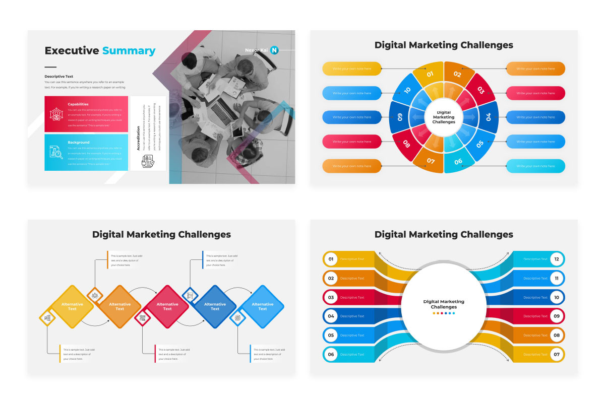 Digital Marketing Challenges Google Slides Presentation Template ...