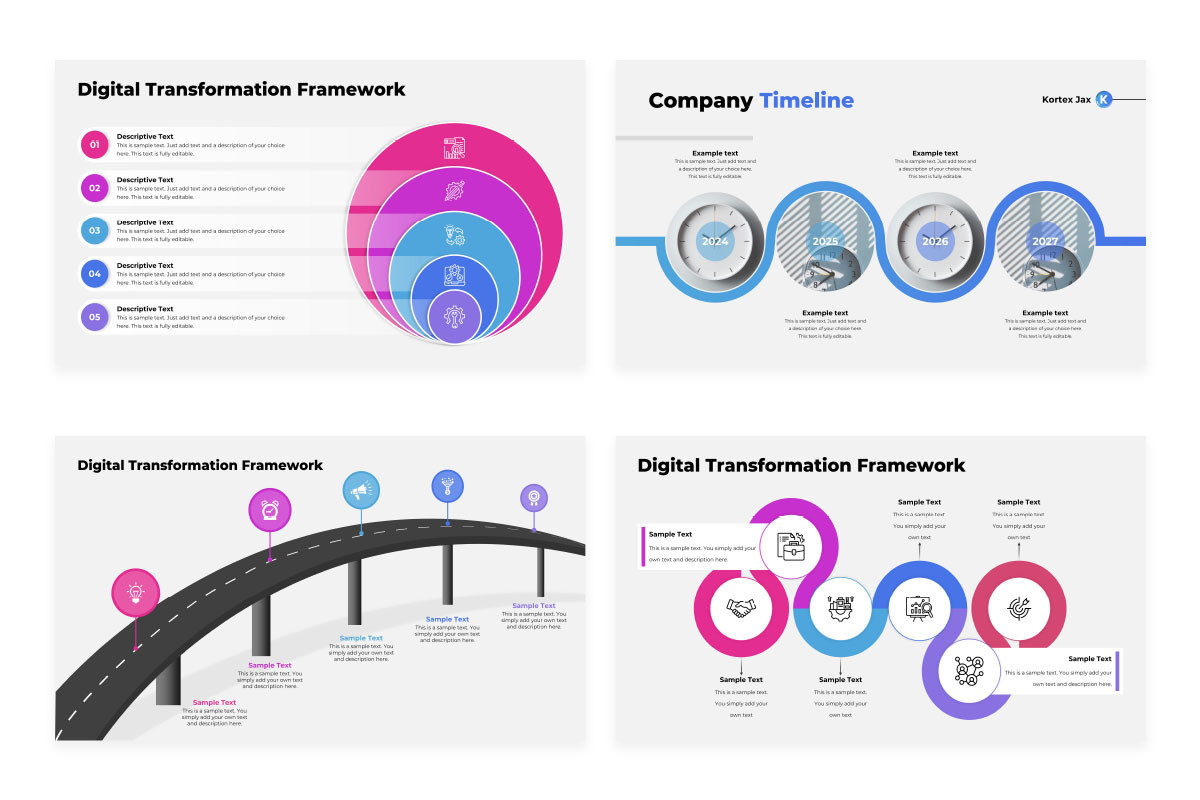 Digital Transformation Framework PowerPoint Presentation Template ...