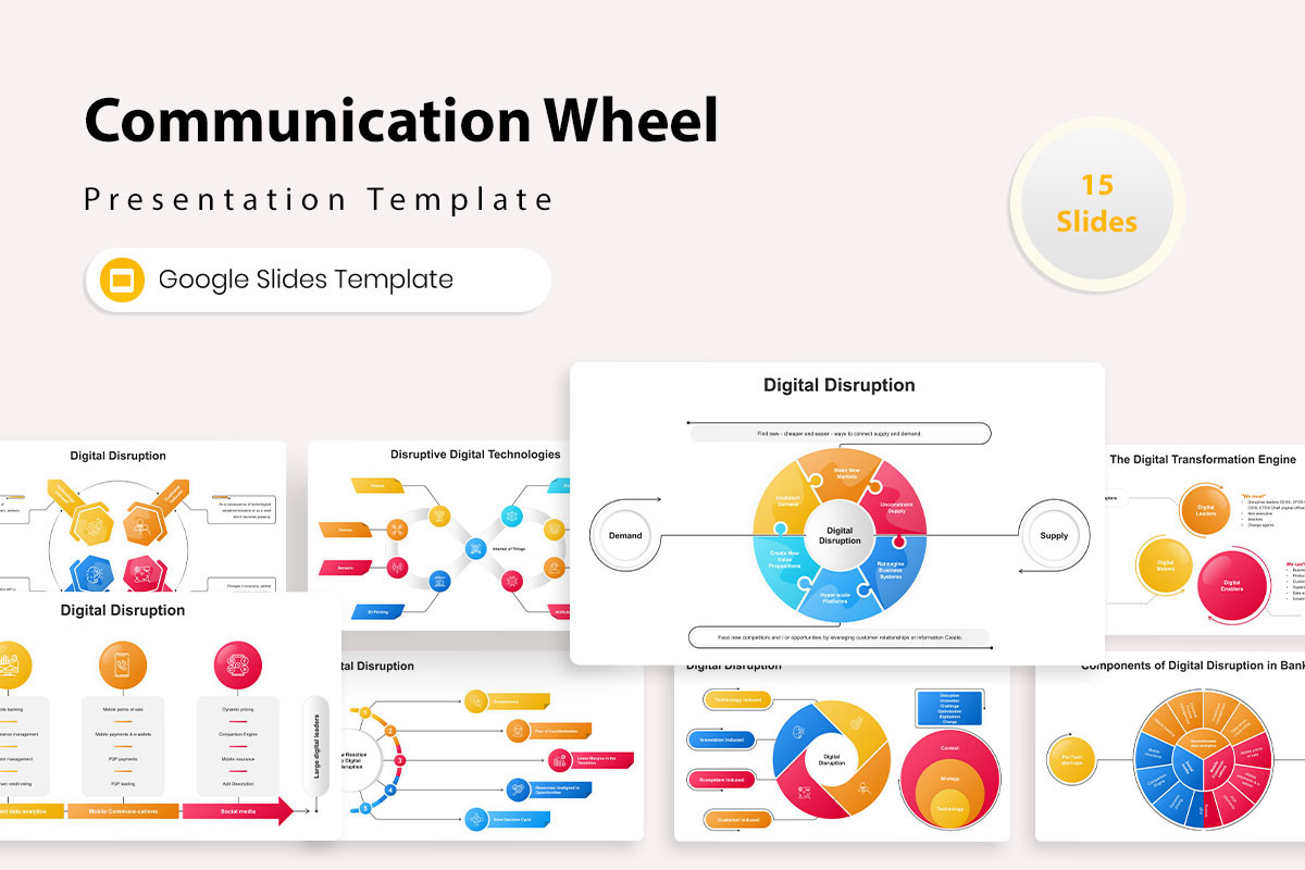 Digital Disruption Google Slides Presentation Template | Nulivo Market
