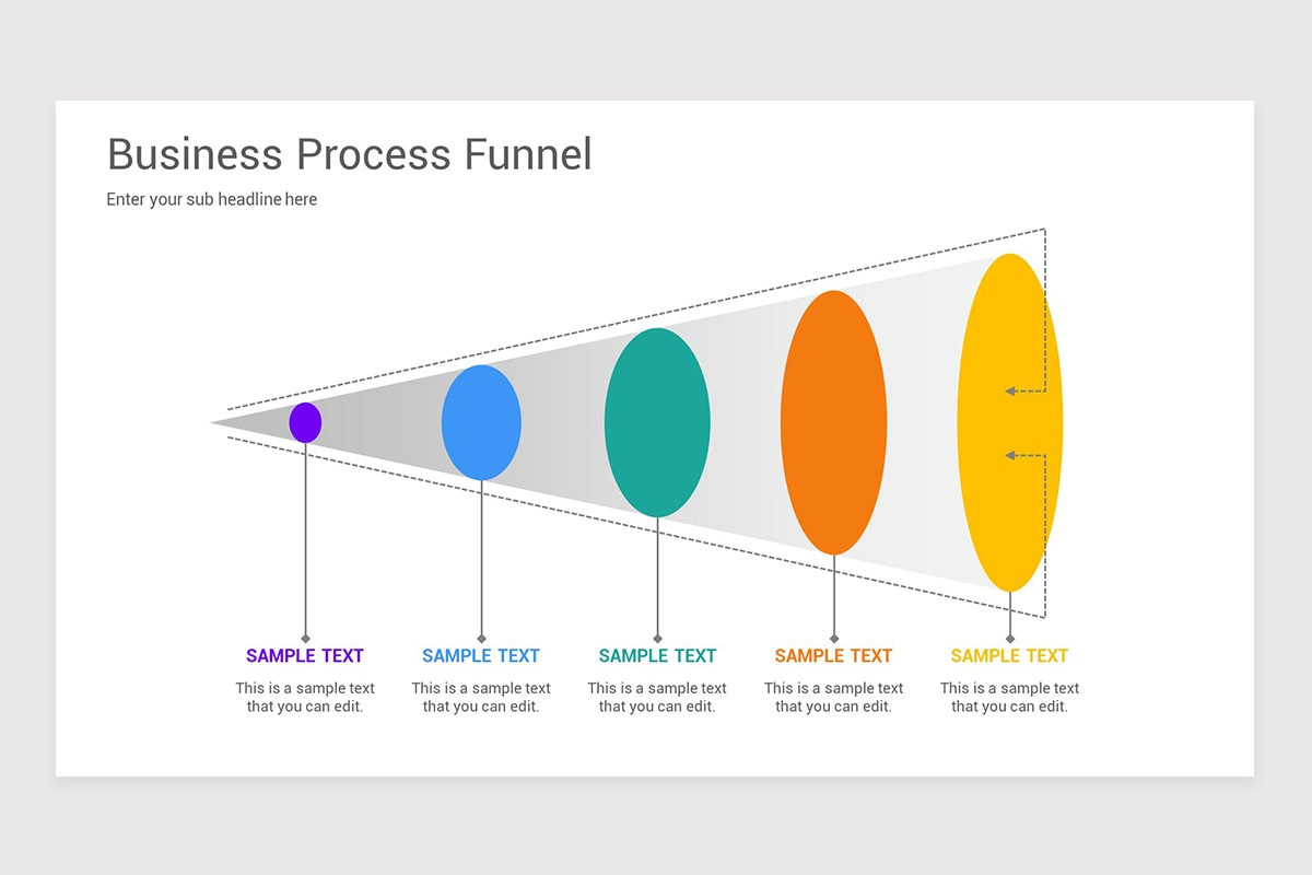Project Management Funnel PowerPoint Template | Nulivo Market