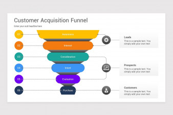 Customer Acquisition Funnel PowerPoint Template | Nulivo Market