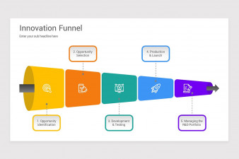 Innovation Funnel Diagram PowerPoint Template | Nulivo Market