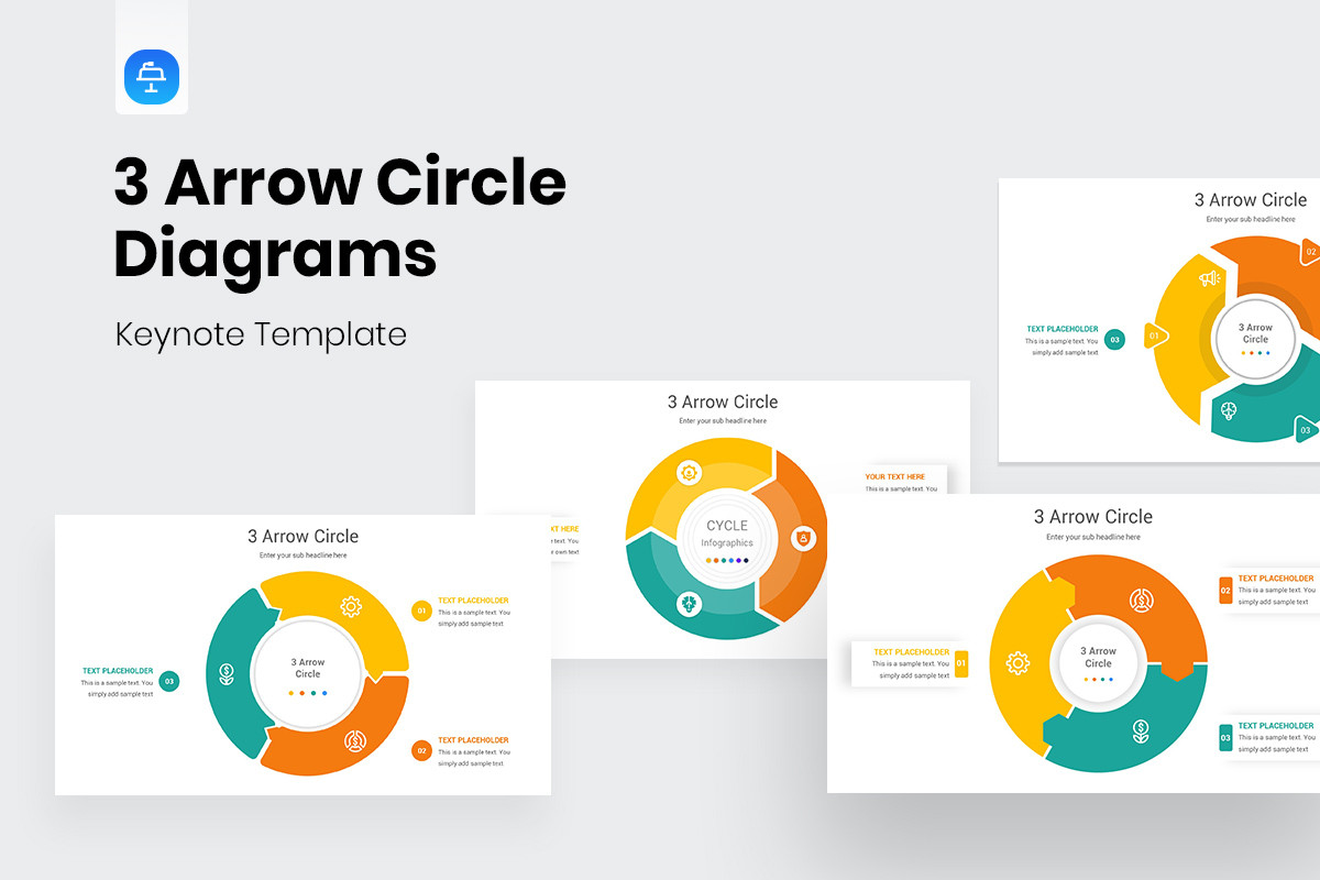 3 Arrow Circle Diagrams Keynote Template Nulivo Market 3-arrow-circle-diagrams-keynote-template-nulivo-market