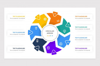 Circular Arrow Diagram Google Slides Template | Nulivo Market