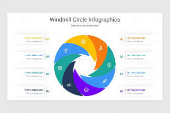 Windmill Circle Infographics Google Slides Template | Nulivo Market