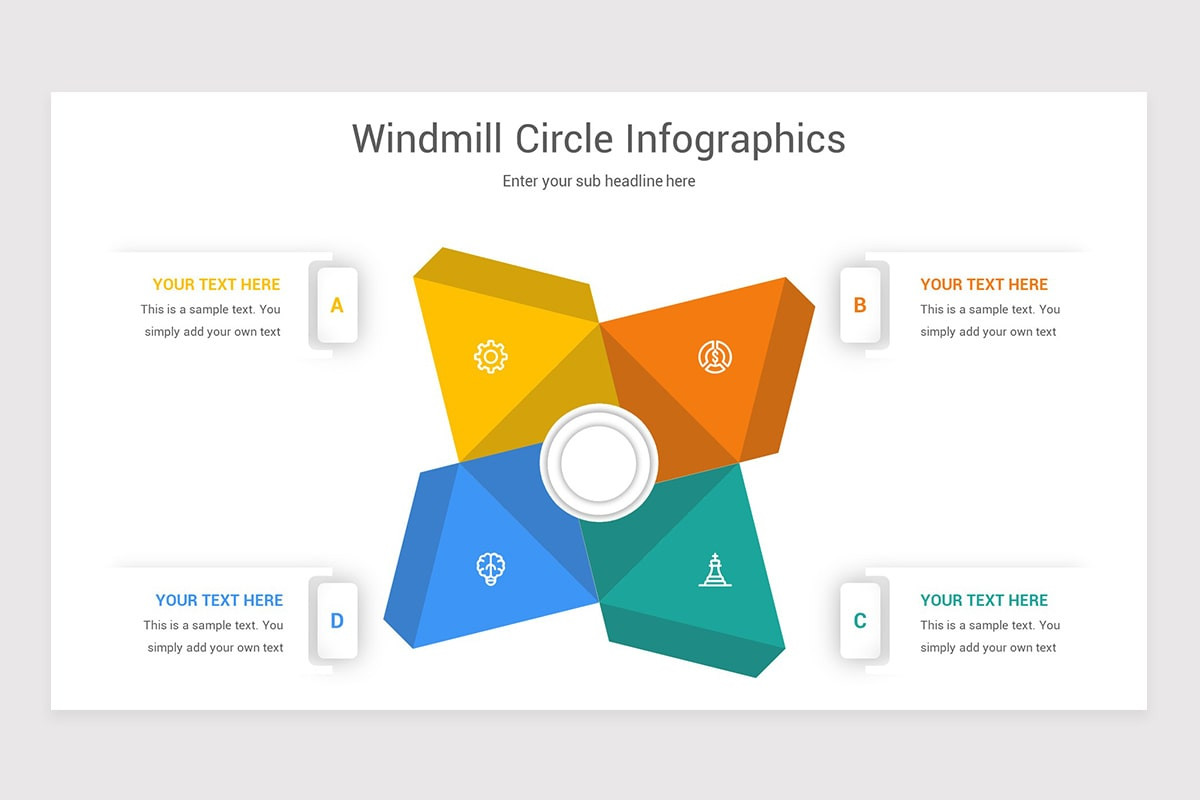 Windmill Circle Infographics Keynote Template | Nulivo Market