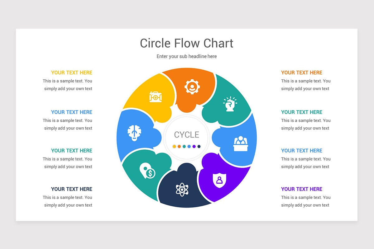 Circle Flow Chart Keynote Template | Nulivo Market