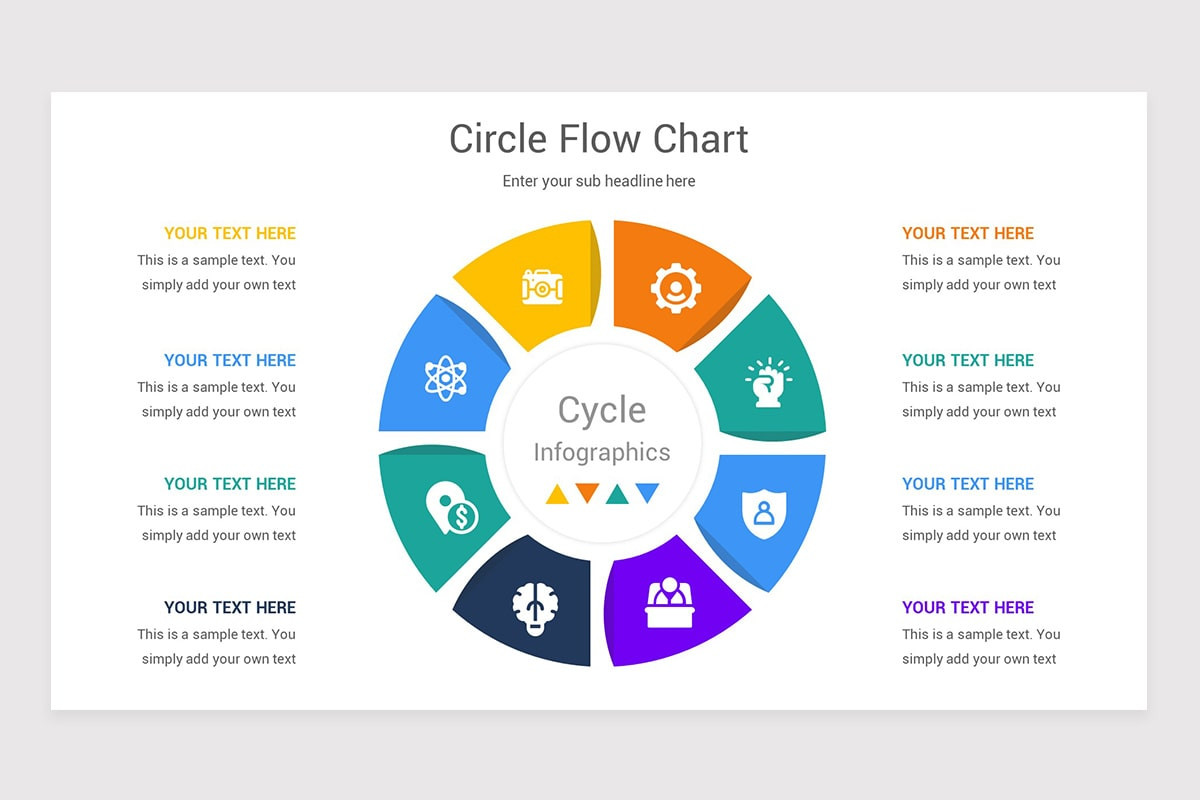 Circle Flow Chart Google Slides Template | Nulivo Market