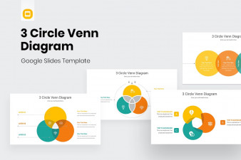 3 Circle Venn Diagram Google Slides Template | Nulivo Market