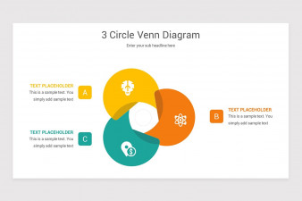 3 Circle Venn Diagram Google Slides Template | Nulivo Market