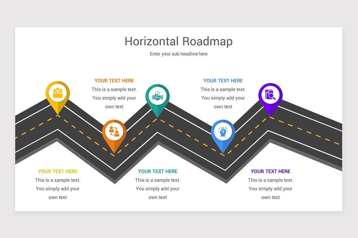 Horizontal Roadmap Google Slides Template | Nulivo Market