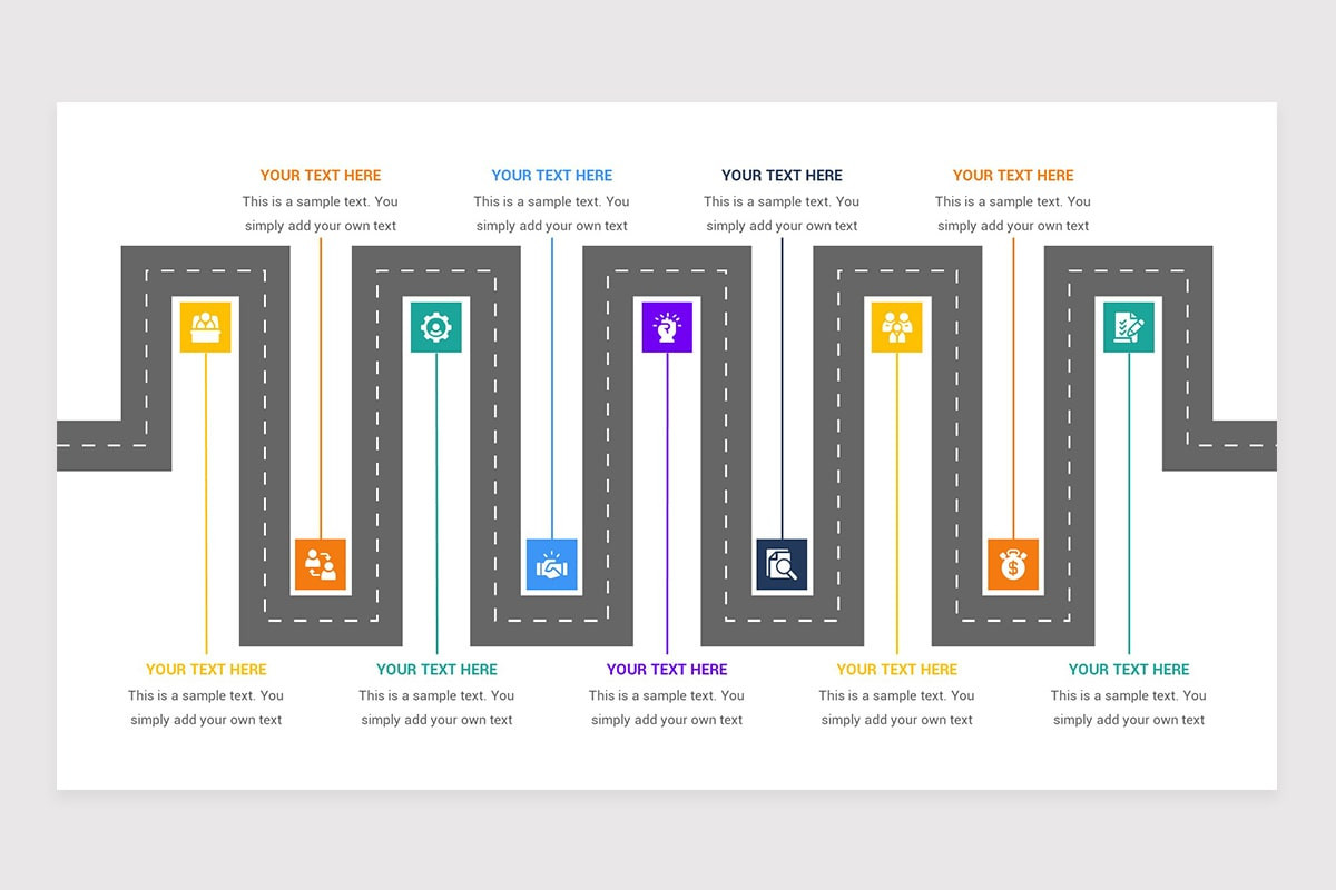 Horizontal Roadmap Keynote Template | Nulivo Market