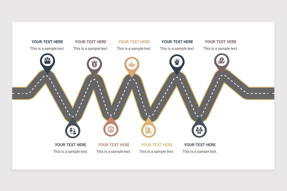 Roadmap Journey Infographics Google Slides Template | Nulivo Market