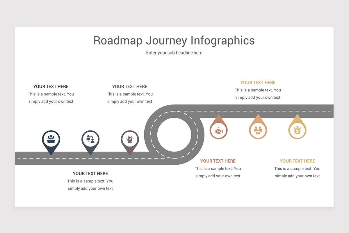 Roadmap Journey Infographics Google Slides Template | Nulivo Market