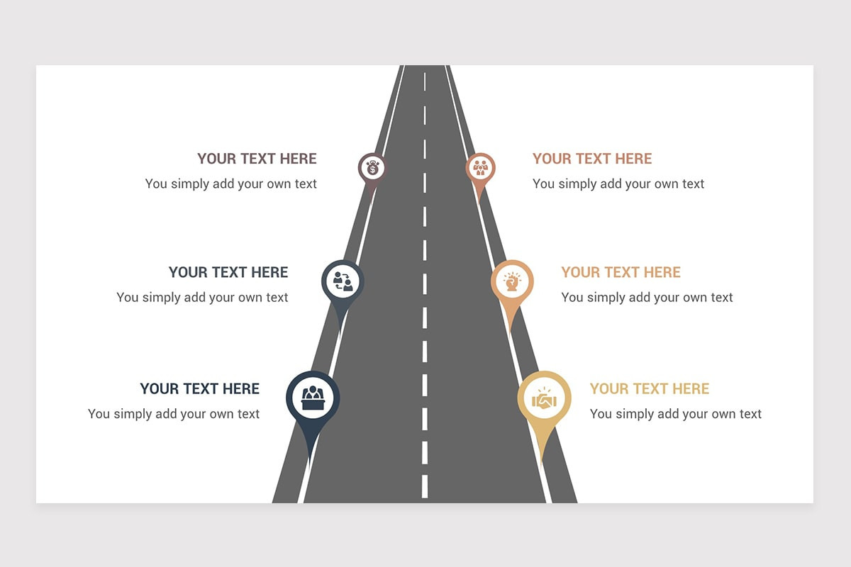Roadmap Journey Infographics Google Slides Template | Nulivo Market