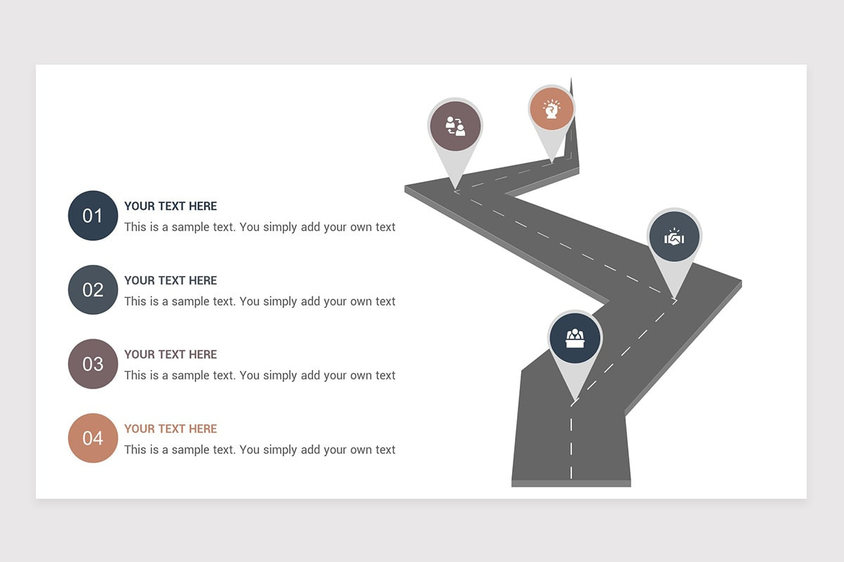 Roadmap Journey Infographics Google Slides Template | Nulivo Market