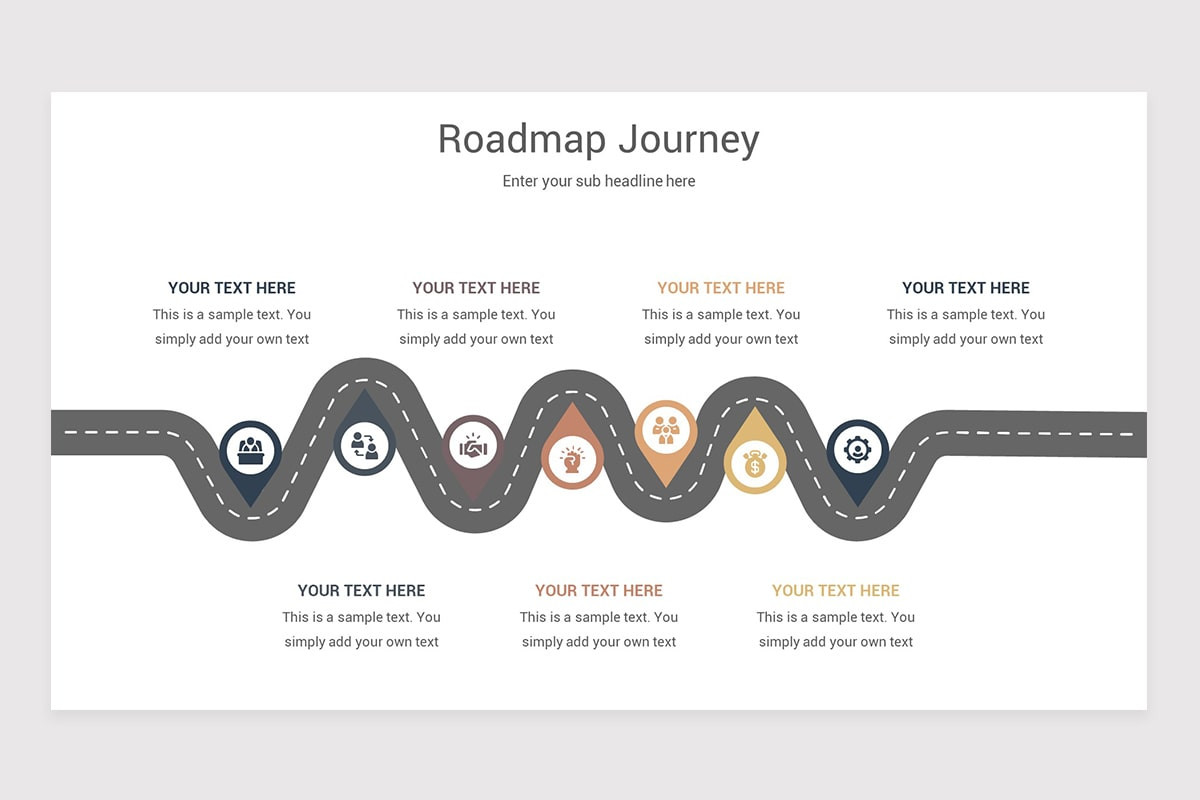Roadmap Journey Infographics Google Slides Template | Nulivo Market