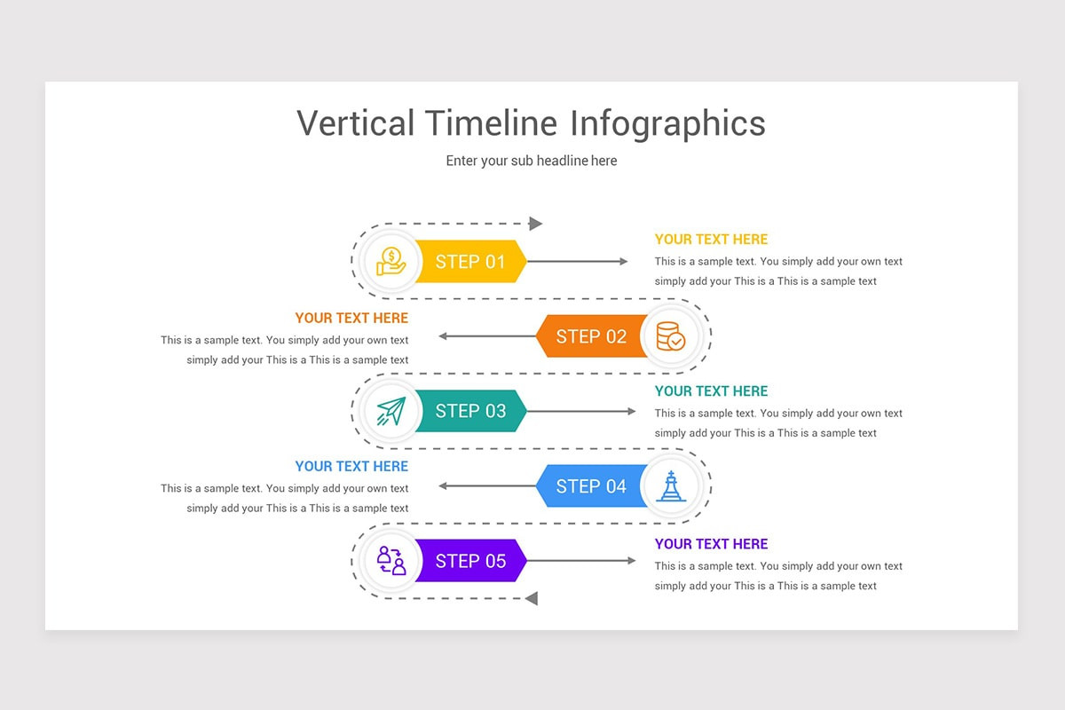 Vertical Timeline Google Slides Template | Nulivo Market