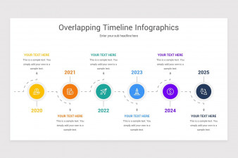 Overlapping Timeline Google Slides Template | Nulivo Market